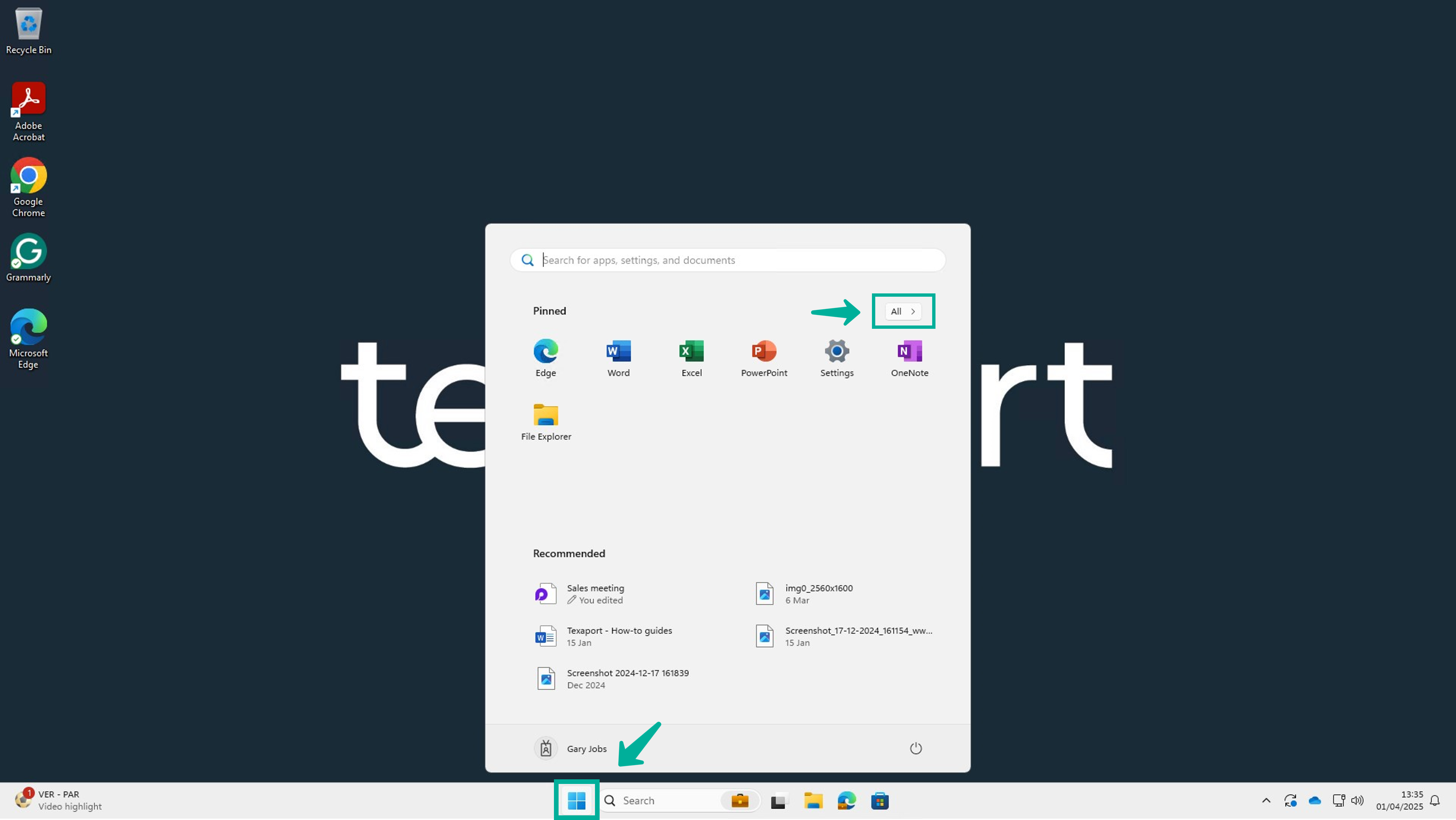 How to create a shortcut on desktop | Texaport