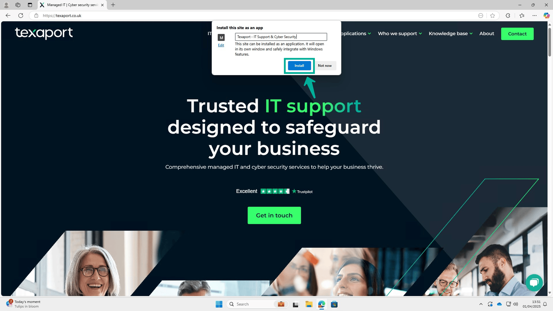 How to create a shortcut on desktop | Texaport