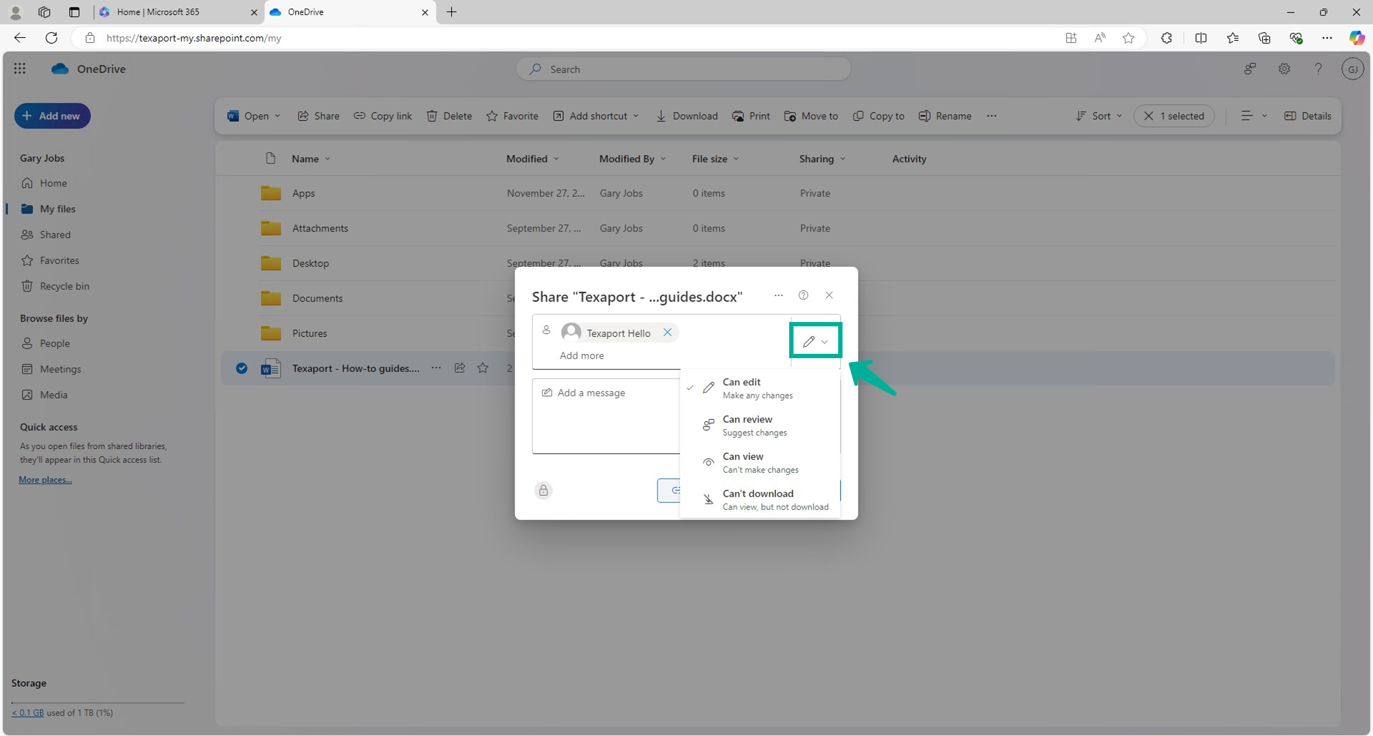 How to use OneDrive for secure file transfer | Texaport