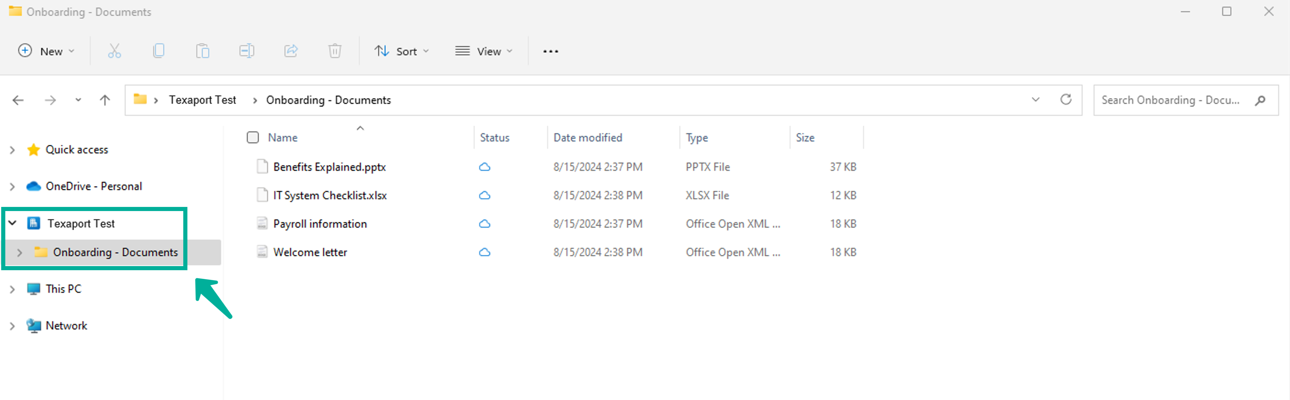 How to sync a Sharepoint site | Texaport